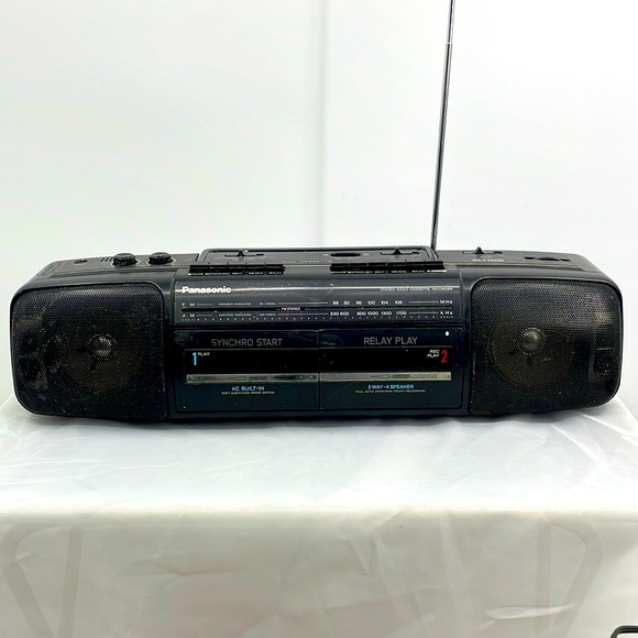 Panasonic | Portable Audio & Video | Vintage 9s Panasonic Black Twin ...